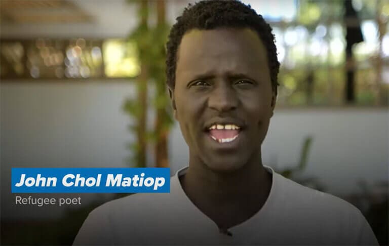 South Sudanese poet John Chol Matiop - Friends in Solidarity